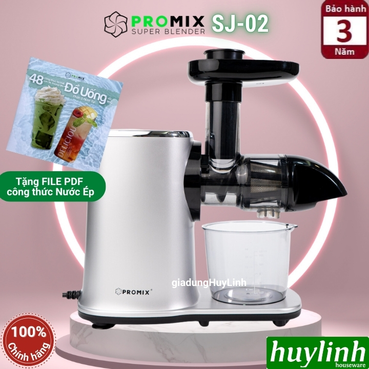 Máy ép chậm trục ngang Promix SJ-02 - 150W [Promix SJ02] - Bảo hành 3 ...