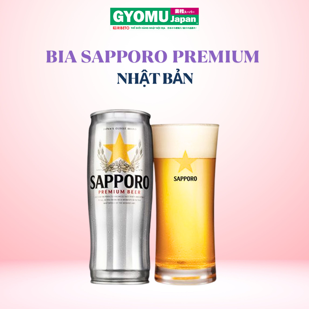 Bia Sapporo Premium SPB 100ml, 330ml, 650ml - Gyomu Japan | Shopee Việt Nam