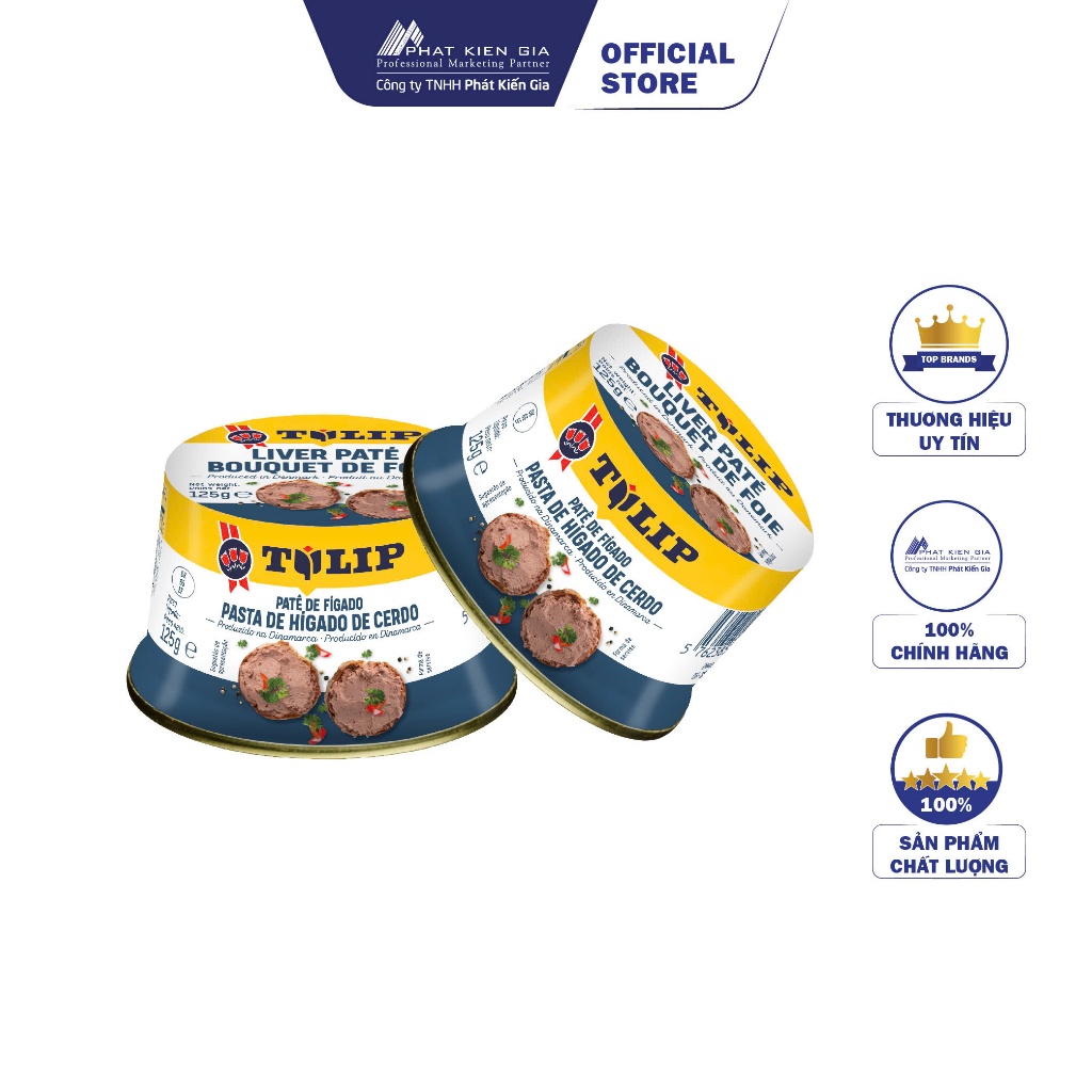 COMBO 2 Hộp Pate Gan Heo Tulip 125g | Tulip Liver Paté 125g | Shopee ...