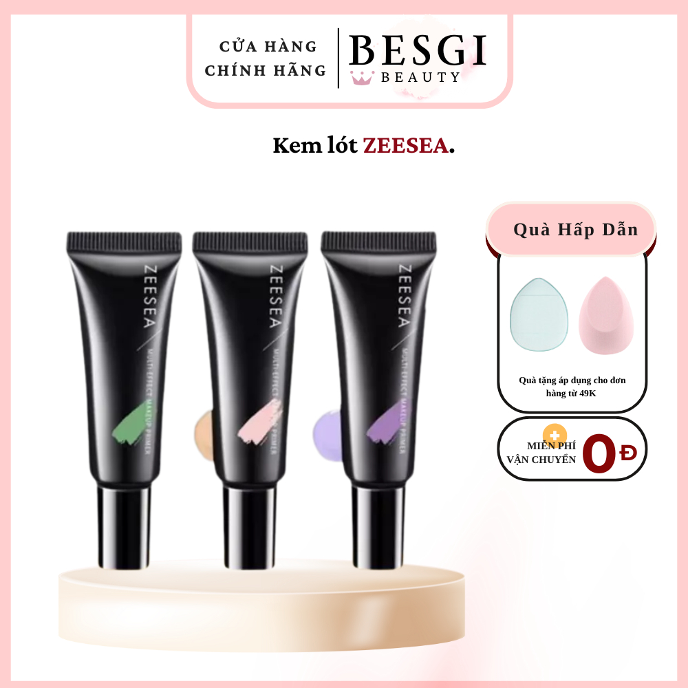 Kem Lót ZEESEA Tuýp 10g Trang Điểm Hỗ trợ Kiềm Dầu Nâng Tông Tự Nhiên Dưỡng Ẩm Che Khuyết Điểm ...