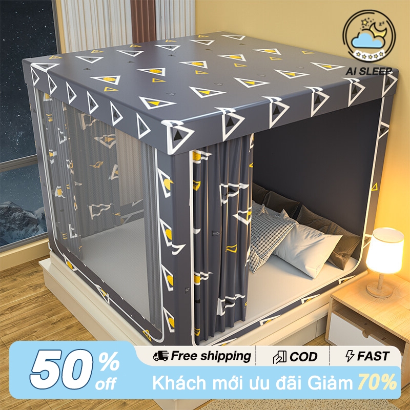 𝐀𝐢𝐒𝐥𝐞𝐞𝐩 Màn khung Không khoang tường,màn chụp cho bé mẫu màn chống ngã cho bé,có 2 cửa ra vào ...