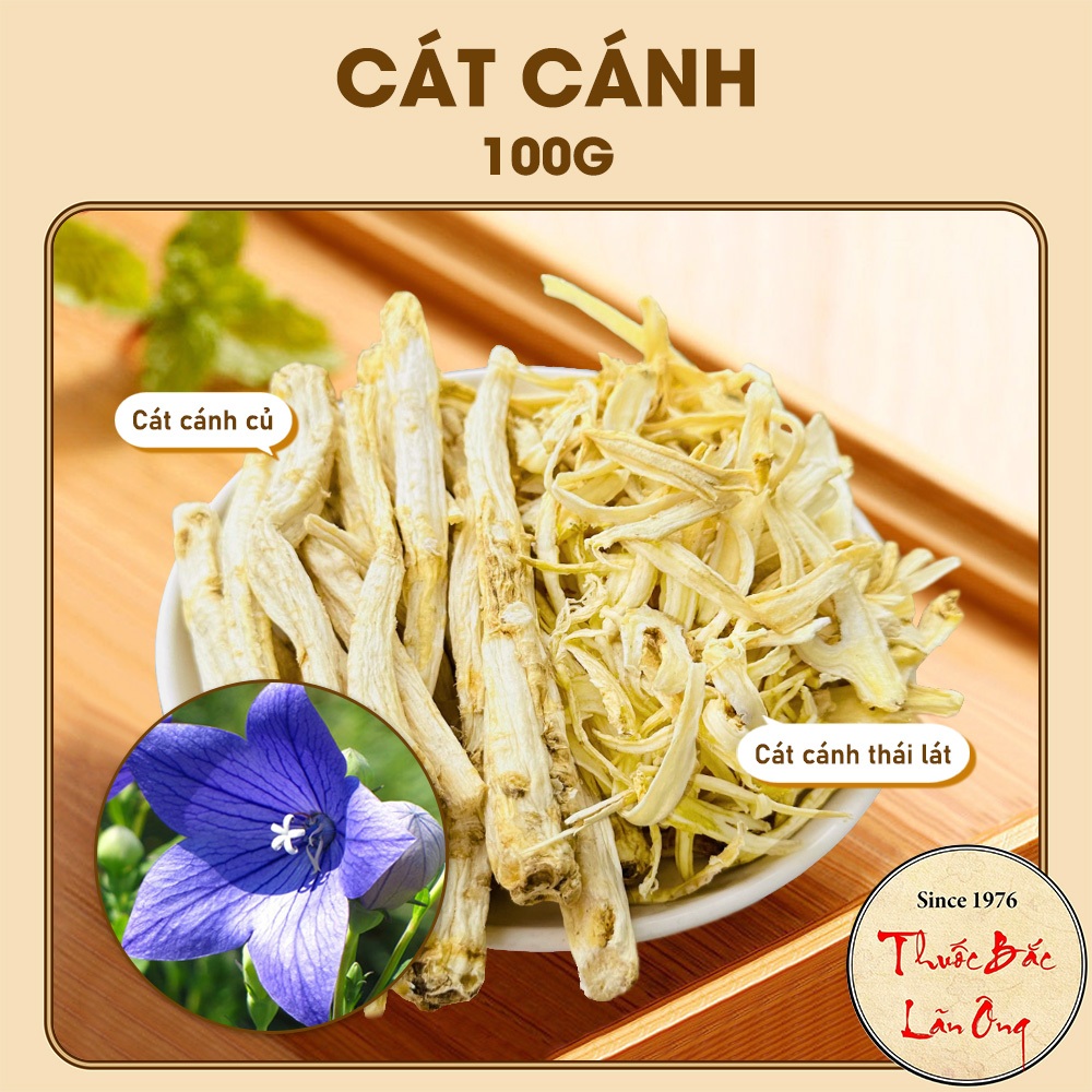 Cát cánh khô 100g, củ cát cánh nguyên củ, giúp giảm ho, tiêu đờm, bổ ...