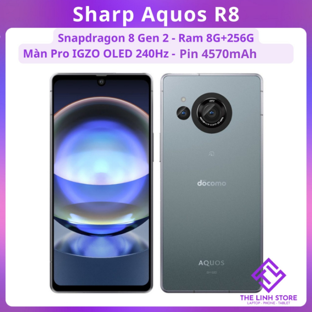 Điện thoại Sharp Aquos R8 - Snapdragon 8 Gen 2 Màn Pro IGZO OLED 240Hz ...