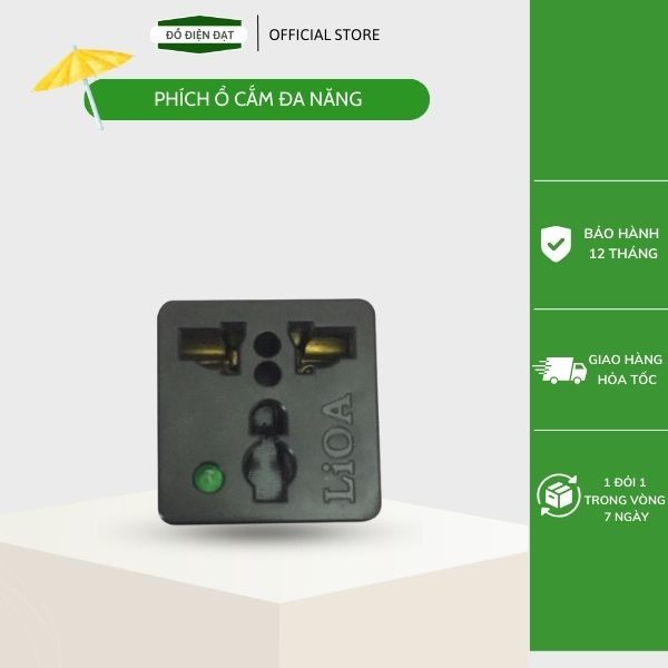 [Hỏa Tốc] Phích ổ cắm đa năng, Phích cắm 3 chân sang 2 chân Lioa | Shopee Việt Nam