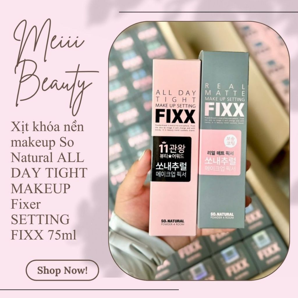 Xịt khóa nền makeup So Natural ALL DAY TIGHT MAKEUP Fixer SETTING FIXX ...