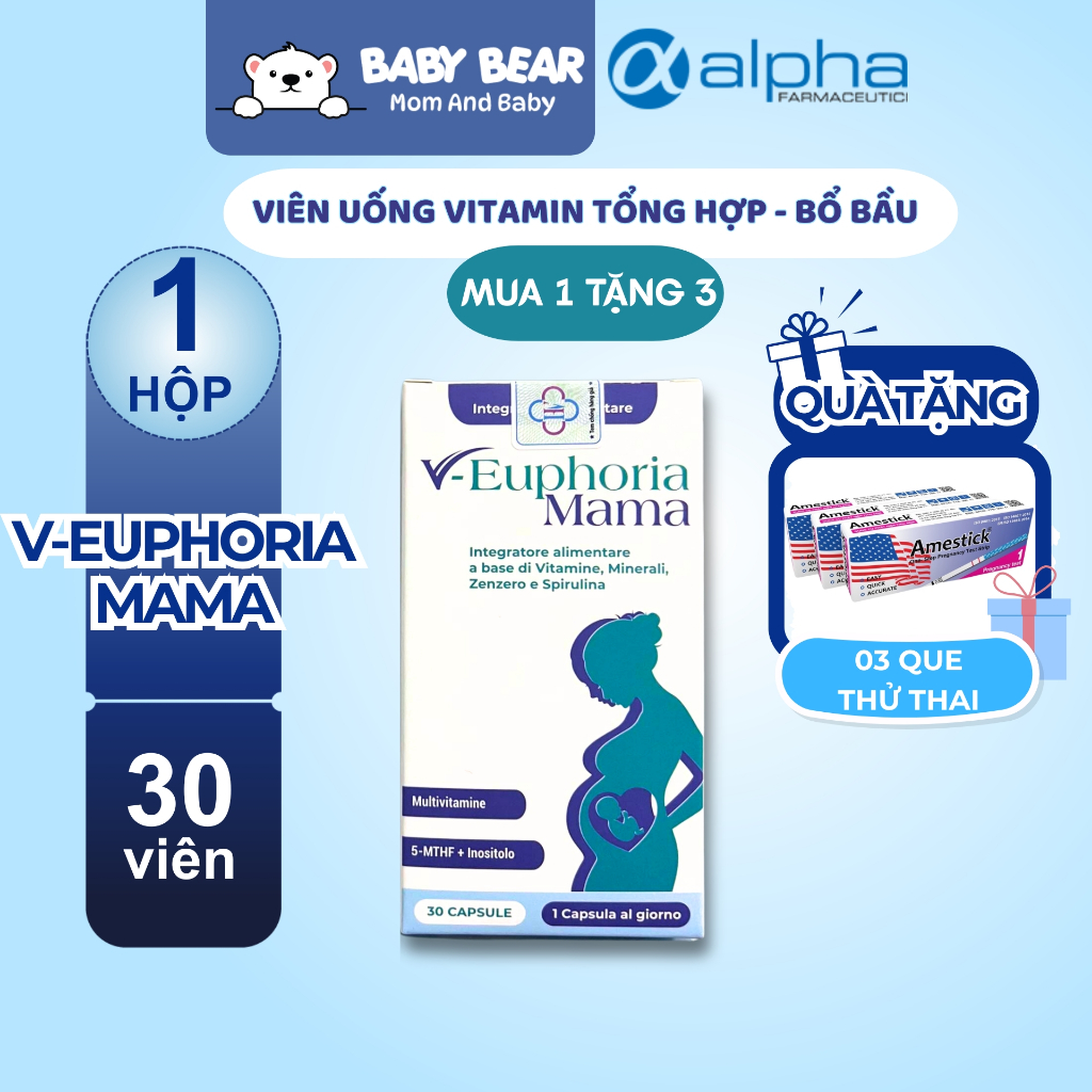 V-Euphoria Mama - Vitamin Tổng Hợp, 5-MTHF, Bổ Sung Các Vitamin Và ...