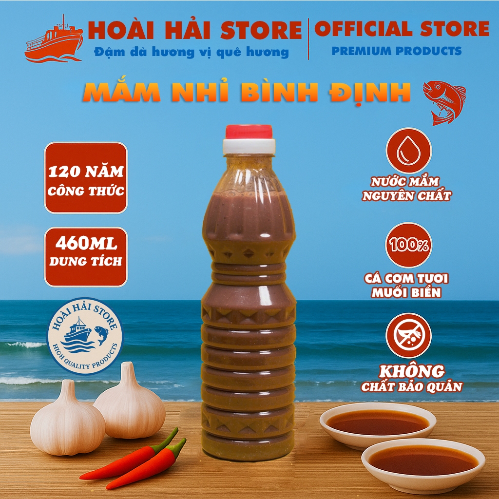 Mắm Mêm Cá Cơm Bình Định Nguyên Chất Xoay Nhuyễn (Chai 460ml) | Shopee ...