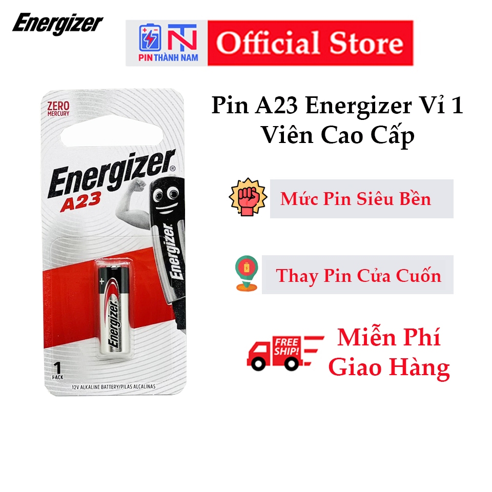 Pin A23 Energizer 12V Vỉ 1 Viên Chính Hãng Thay Pin Remote Cửa Cuốn ...
