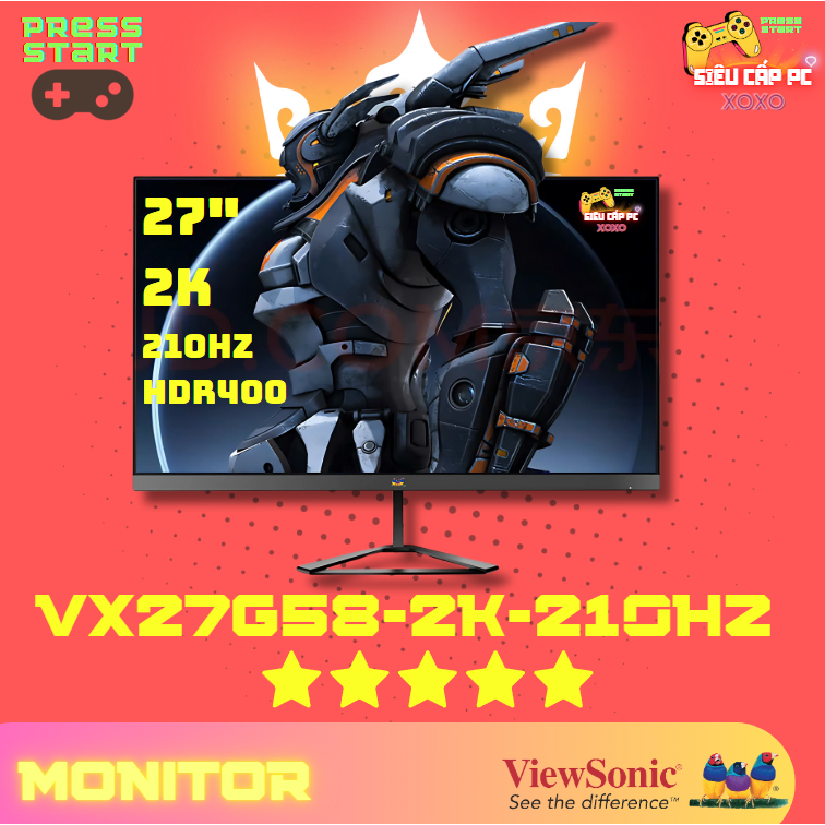 Màn hình Viewsonic VX27G58-2K New 27 inch, FastIPS 200Hz (OC 210Hz ...