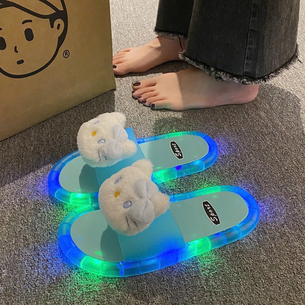 Dép Phát Sáng Đèn Nháy Nam Nữ Hình Hello Kitty Siêu Cute Dễ Thương cao ...