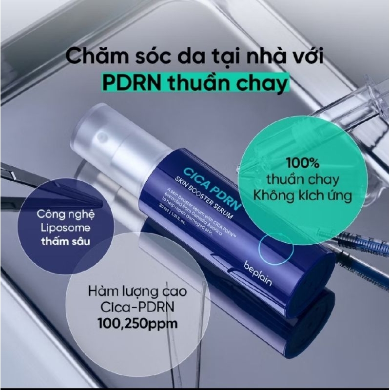 Tinh chất BEPLAIN PDRN Rau Má phục hồi, tái sinh tổn thương, trẻ hoá, cấp ẩm, căng bóng Cica ...
