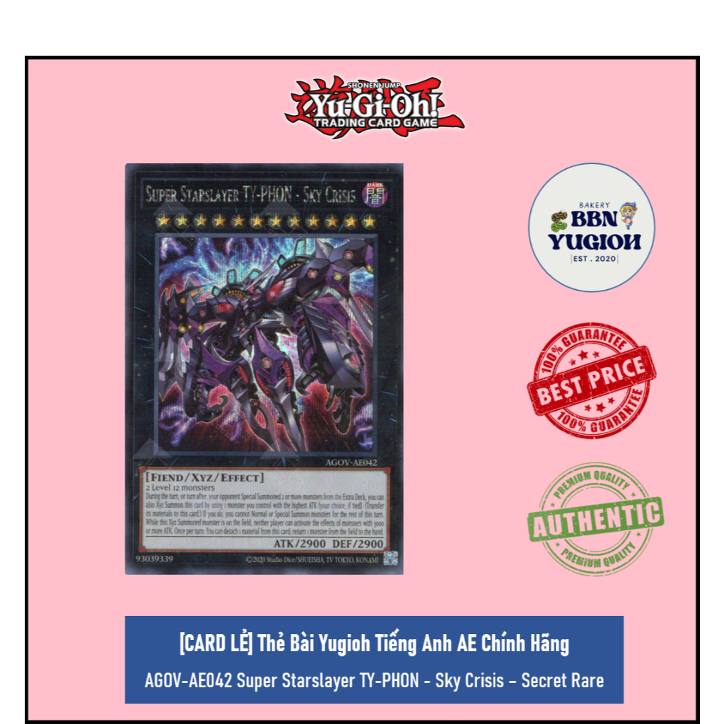 Thẻ Bài Yugioh AE: AGOV-AE042 Super Starslayer TY-PHON - Sky Crisis ...