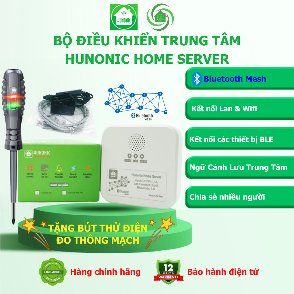 Bộ Hub Trung Tâm Hunonic Home Server Kết Nối Các Thiết Bị Bluetooth ...
