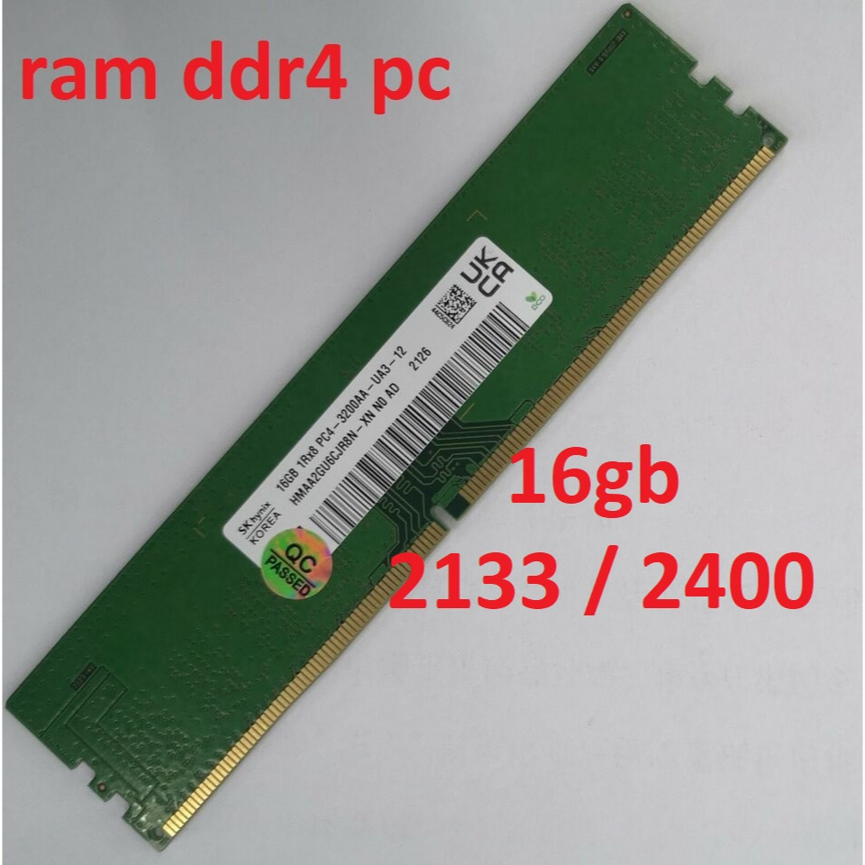 ram pc ddr4 16gb buss 2133 / 2400 / 2666 / 3200 ,,........, ram tháo ...