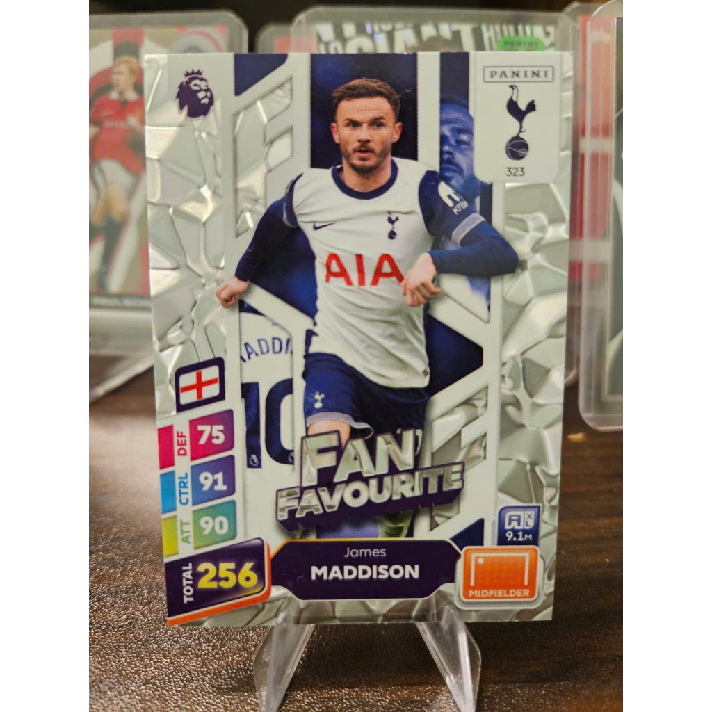 Thẻ FAN FAVOURITE James Maddison Panini Plus Premier League 2024/2025 ...