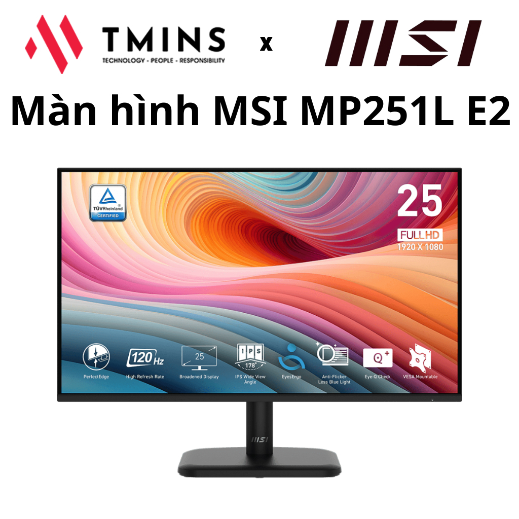 Màn Hình MSI PRO MP251 E2 (25inch, IPS, FHD, 120Hz, 1ms, Loa, EyesErgo ...