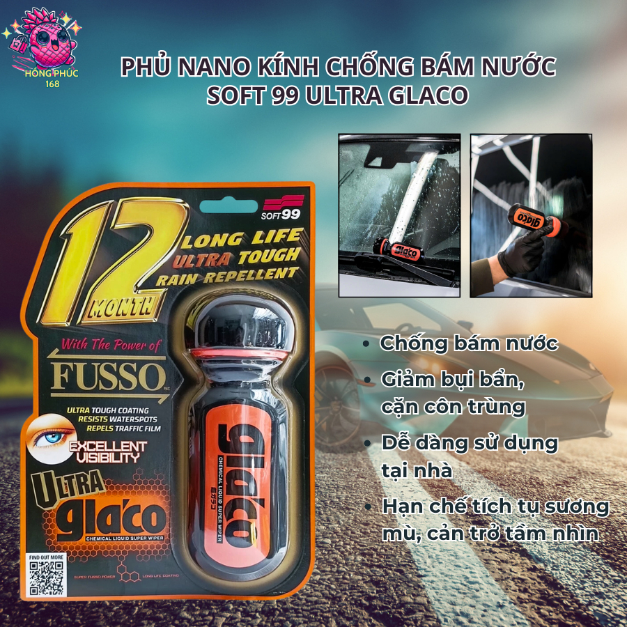 Phủ Nano Kính Xe Ô TÔ Ultra Glaco Soft99 Chống Bám Nước Bám Bụi Trên Kính Xe | Shopee Việt Nam