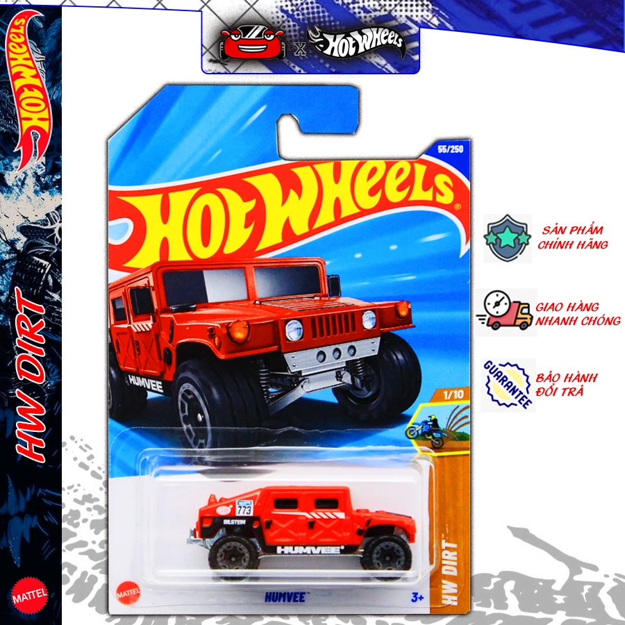mô hình xe humvee, xe hot wheels tỉ lệ 1/64 dòng hw dirt đồ chơi trẻ em ...