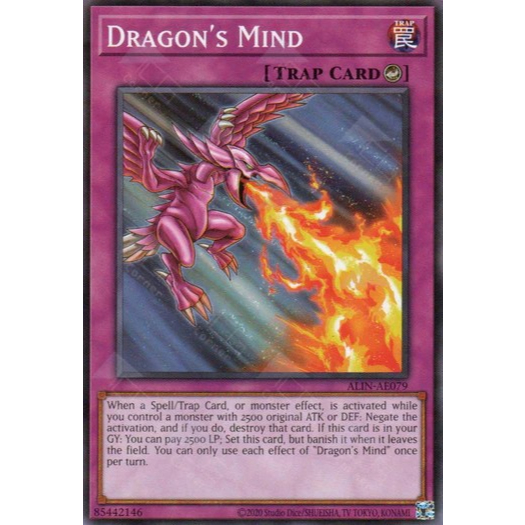 thẻ bài yugioh chính hãng ALIN-AE079 Dragon's Mind (N) | Shopee Việt Nam