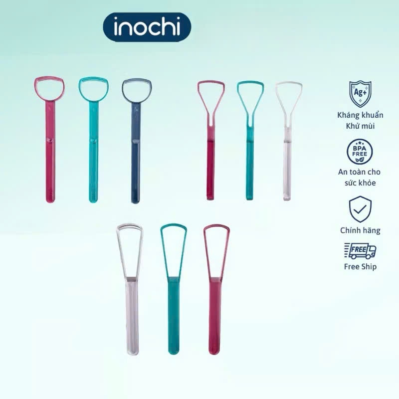 COMBO 3 CÂY CẠO LƯỠI INOCHI – LÀM SẠCH LƯỠI, CHỐNG HÔI, VỆ SINH RĂNG ...