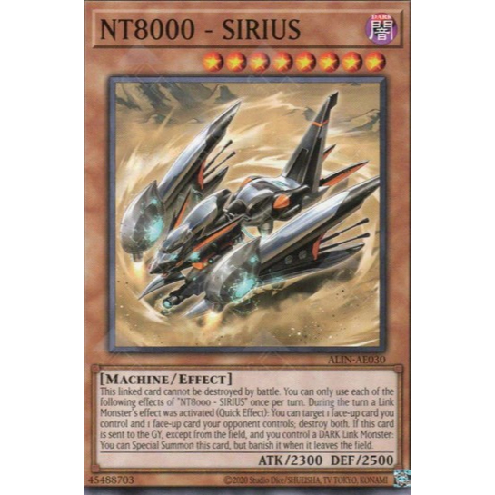 thẻ bài yugioh chính hãng ALIN-AE030 NT8000 - SIRIUS (N) | Shopee Việt Nam
