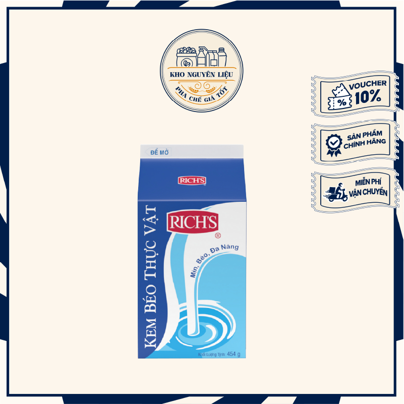 Kem Béo Thực Vật Rich's - Rich Lùn - Kem Pha Chế | Shopee Việt Nam