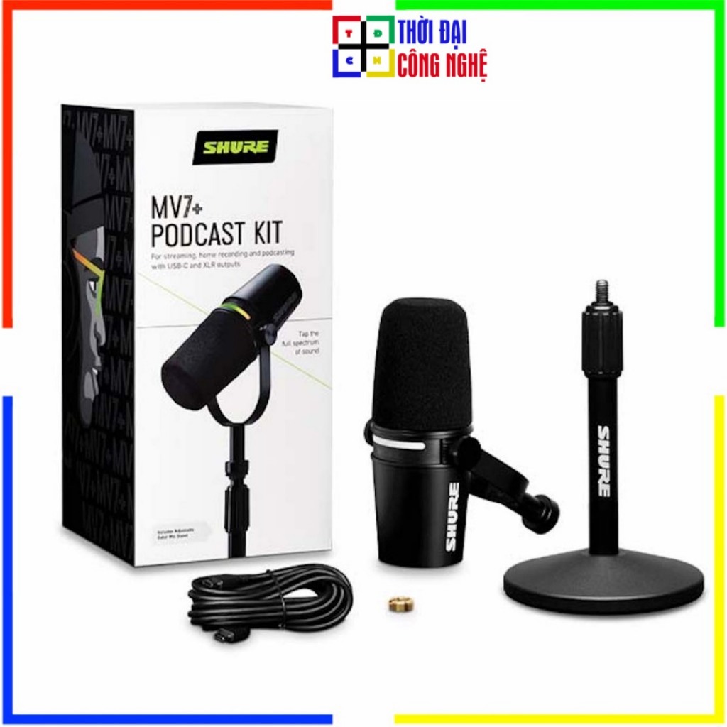 Micro Shure MV7 Kit Công nghệ Voice Isolation chính hãng. Bảo hành 12 ...