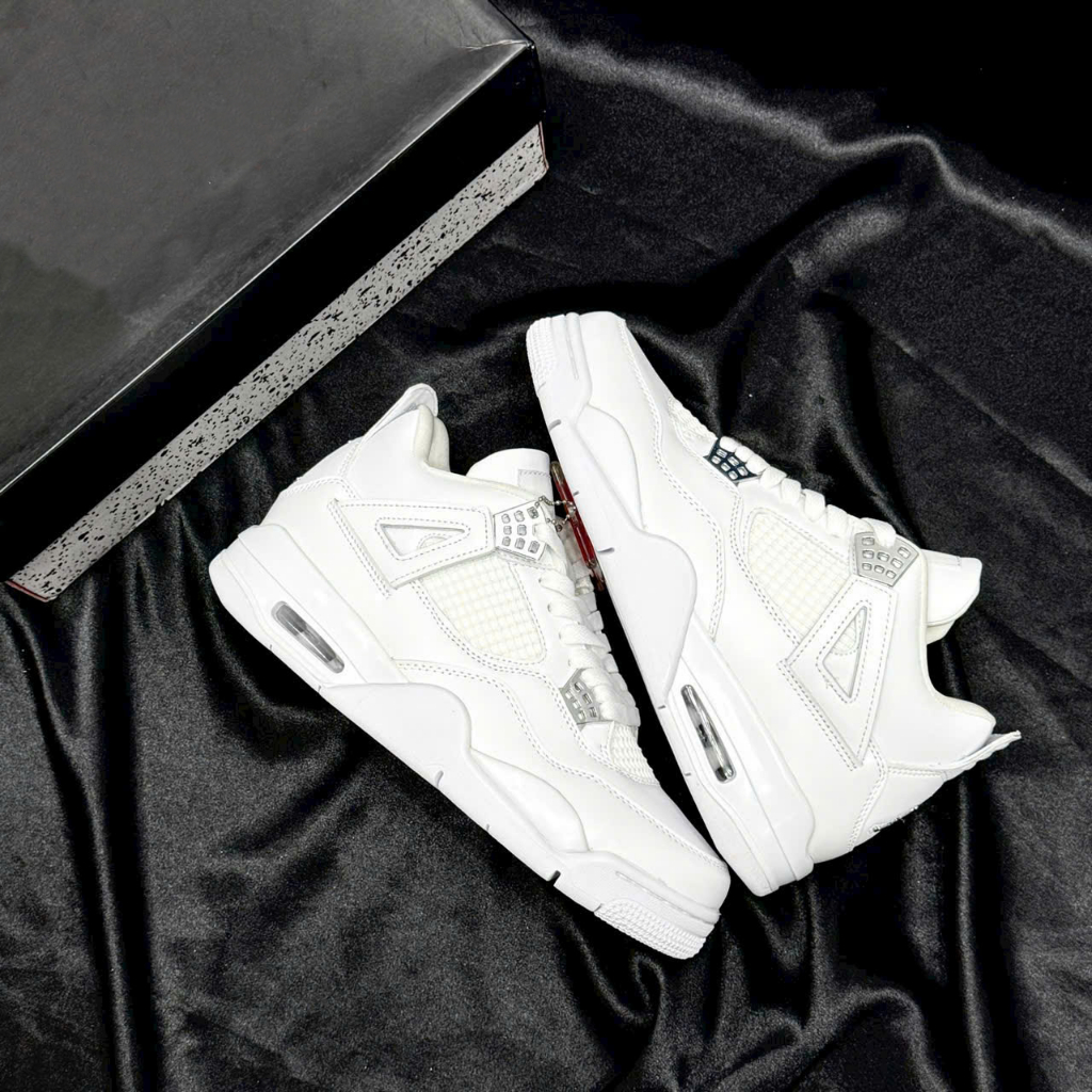 Giày Sneaker_J4 Pure Money Trắng , Giày Thể Thao Sneaker JD4 Trắng Full ...