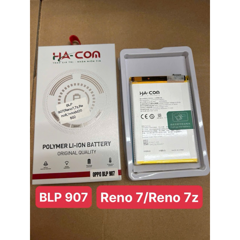 Pin Oppo Reno 7/ Reno 7z ( BLP 907 ) chính hãng Hacom | Shopee Việt Nam