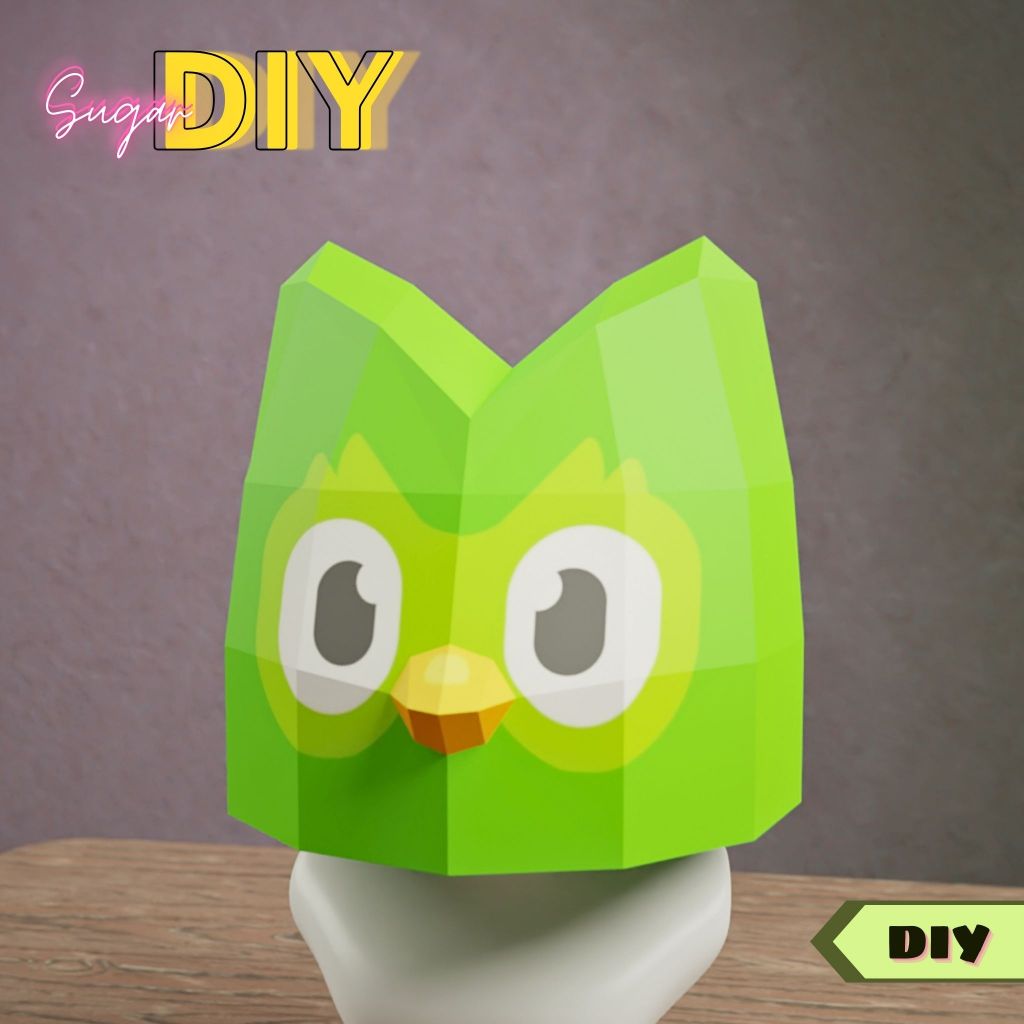 Duolingo mask - Mô hình giấy mặt nạ DIY có màu | Shopee Việt Nam