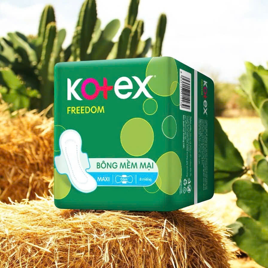 [Hàng Chính Hãng] Gói 8 Miếng Kotex Freedom Maxi Có Cánh, Mặt Bông Mềm ...
