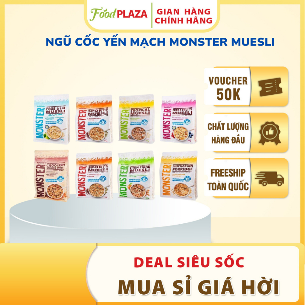 Ngũ Cốc Yến Mạch Monster Muesli Úc 700g - Bữa Sáng Dinh Dưỡng, Tiện Lợi ...