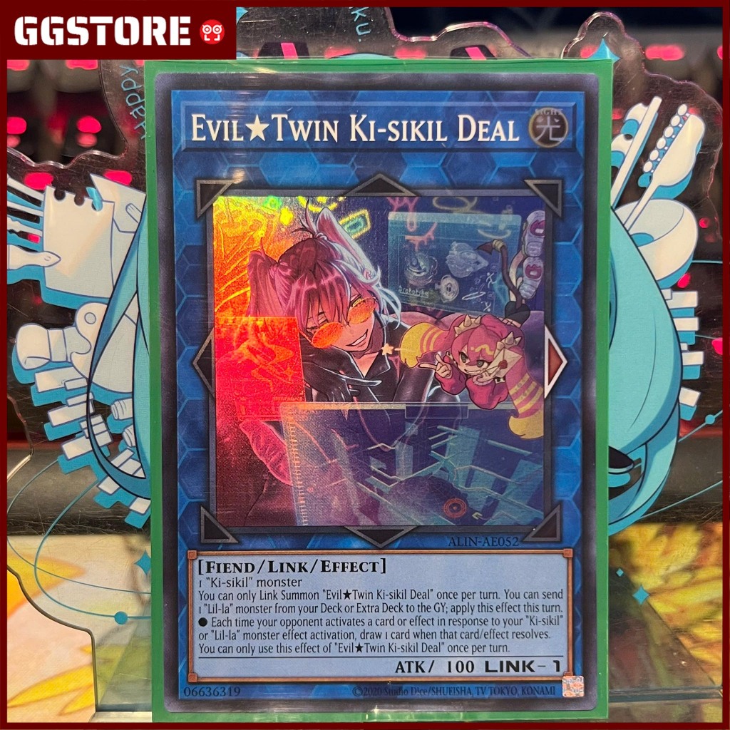 [ Bài Yugioh Chính Hãng ] ALIN-AE052 Evil Twin Ki-sikil Deal - Super Rare | Shopee Việt Nam