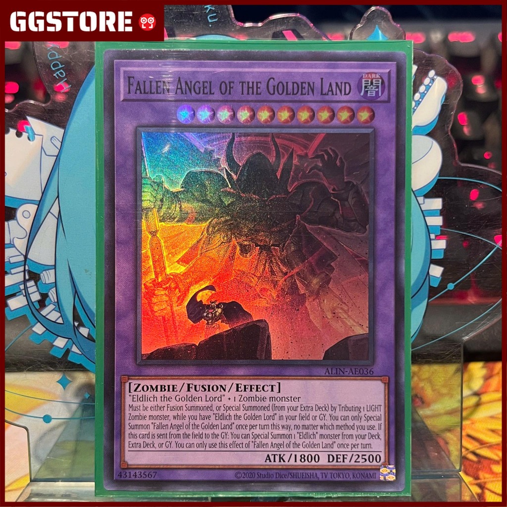 [ Bài Yugioh Chính Hãng ] ALIN-AE036 Fallen Angel of the Golden Land - Super Rare | Shopee Việt Nam