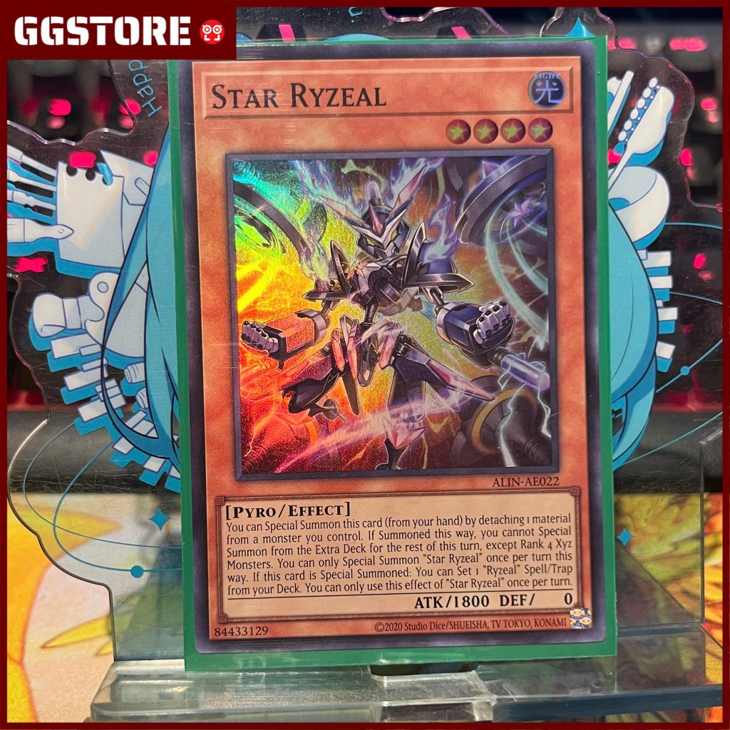 [ Bài Yugioh Chính Hãng ] ALIN-AE022 Star Ryzeal - Super Rare | Shopee ...
