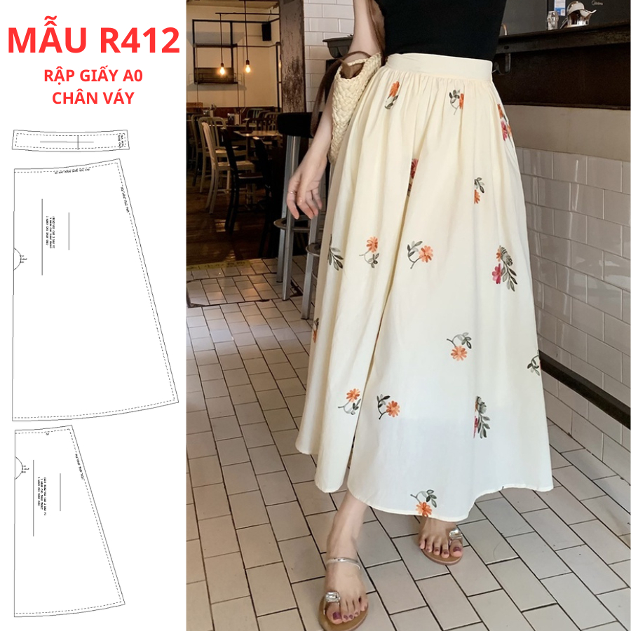 RẬP GIẤY A0 CHÂN VÁY-R412 | Shopee Việt Nam