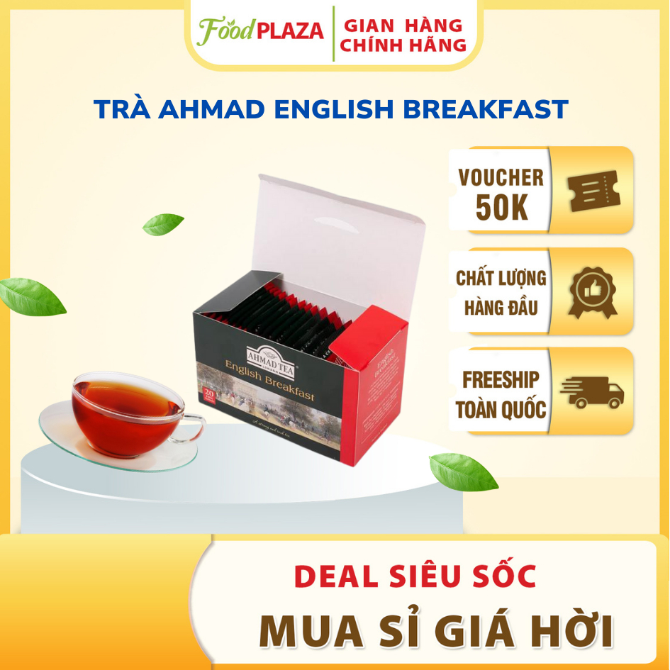 Trà AHMAD English Breakfast 40g (20 Túi Lọc) – Đậm Đà Hương Vị Trà Đen ...