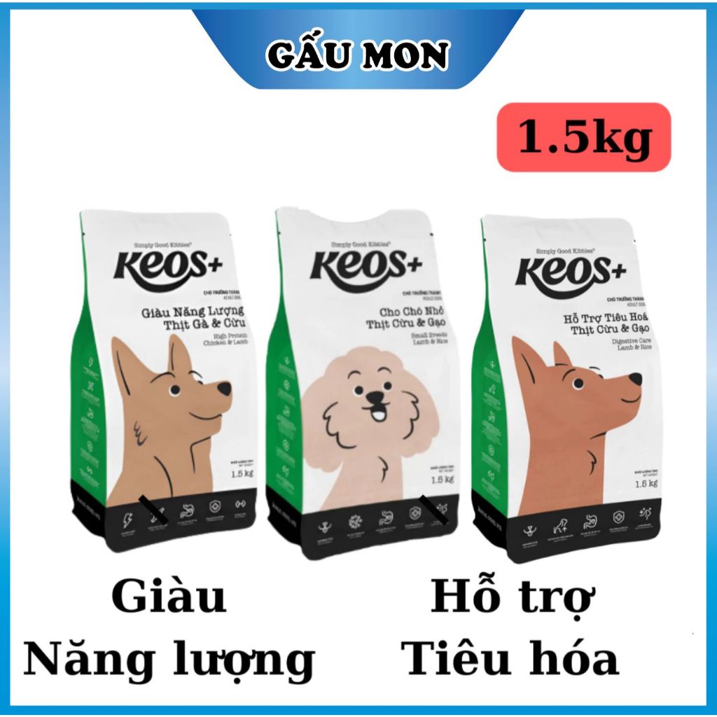 (Túi 1,5kg) Hạt Keos dành cho Chó Mèo - Hạt Keos Hỗ Trợ Tiêu Búi Lông, Tiết Niệu Siêu Thơm Ngon ...