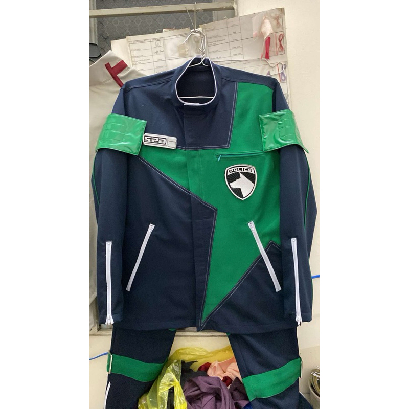 [ Sản phẩm may theo số đo xin lưu ý ] Trang phục cosplay Deka green trong phim Tokusou sentai ...