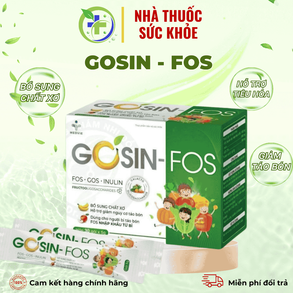GOSIN-FOS - Bổ sung chất xơ, giảm nguy cơ táo bón, tăng cường lợi khuẩn ...