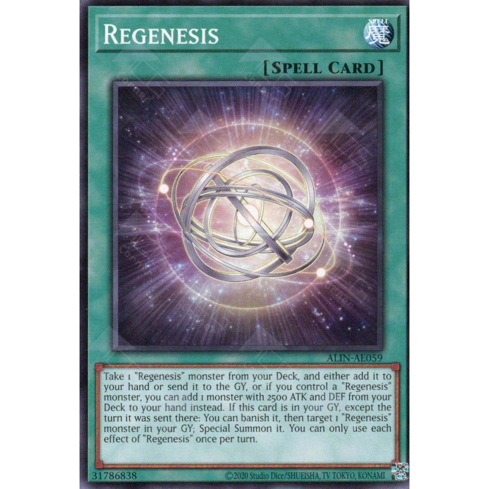 [KW2 Yugioh] [EN-AE-JP] Thẻ bài ALIN-AE059 JP059 Regenesis – Common | Shopee Việt Nam