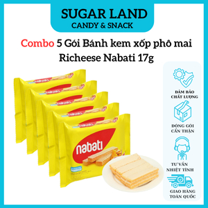 Bánh xốp nabati gói 17g vị phô mai/ socola/ khoai môn | Shopee Việt Nam