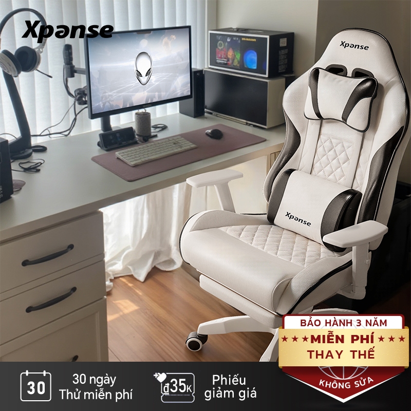 Ghế gaming Xpanse-X8 gối đầu & lưng mút nhớ, ngả như sofa, hỗ trợ bền ...