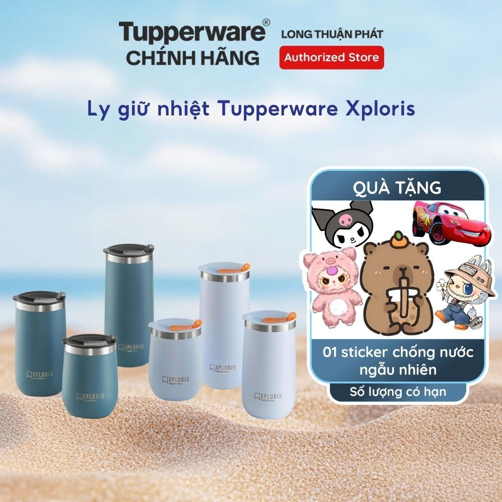 Ly giữ nhiệt XPLORIS, thép không gỉ , Tupperware Chính hãng dùng làm ...