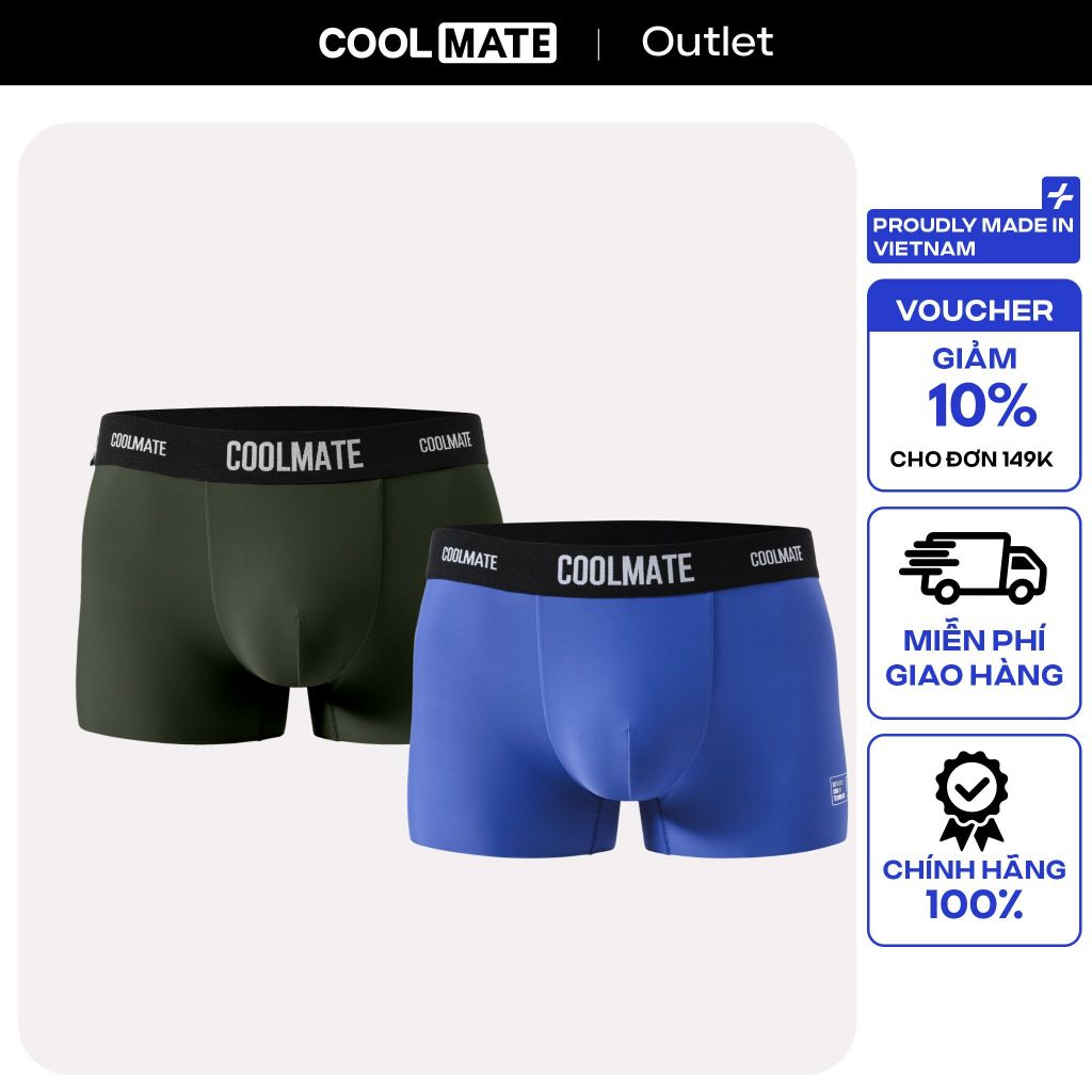 Combo 2 Quần Lót Nam Trunk Clean Cut Không đường may Coolmate- Outlet ...