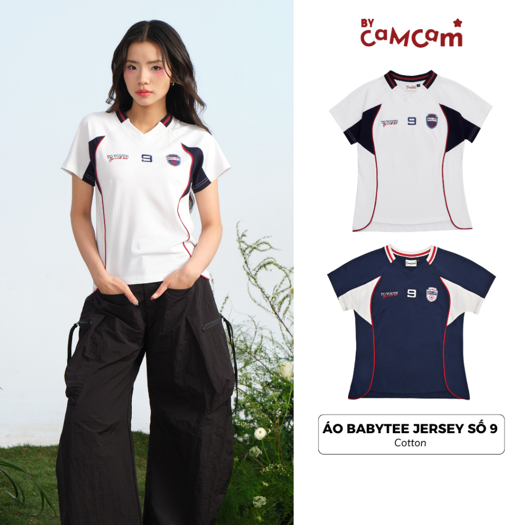 Áo Thun Babytee Thể Thao 𝑩𝒚𝒄𝒂𝒎𝒄𝒂𝒎 Jersey Số 9 Soccer Hack Dáng Đường ...