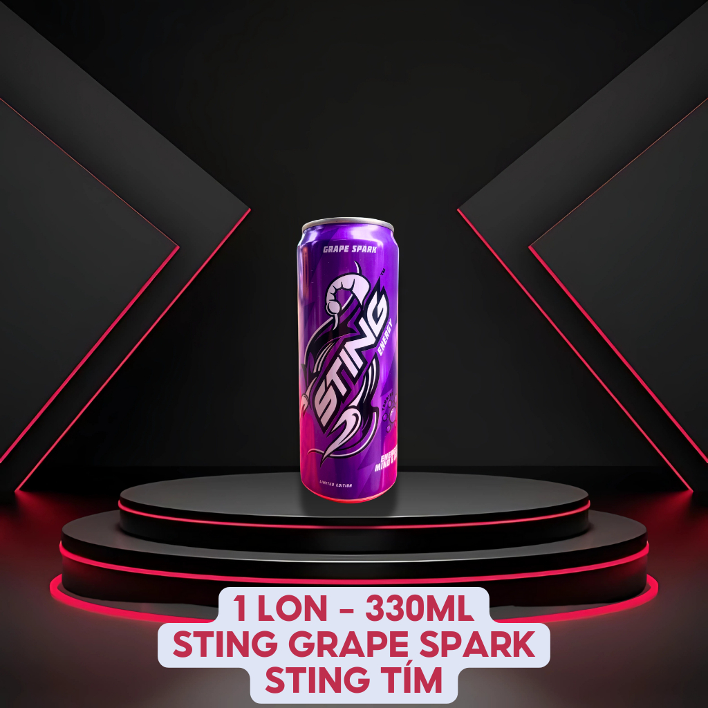 [Hoả Tốc HCM-BD] Set 6 Lon Sting Xanh - Sting Tím - Sting chai 500ml ...