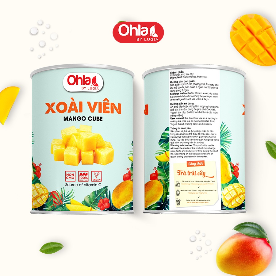 Xoài Viên Ngâm Đóng Lon Ohla 950g | Nguyên Liệu Pha Chế Cao Cấp, Chất ...