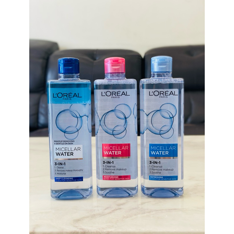 Nước tẩy trang và làm sạch sâu 3-in-1 L'Oreal Paris Micellar Water 400ml | Shopee Việt Nam