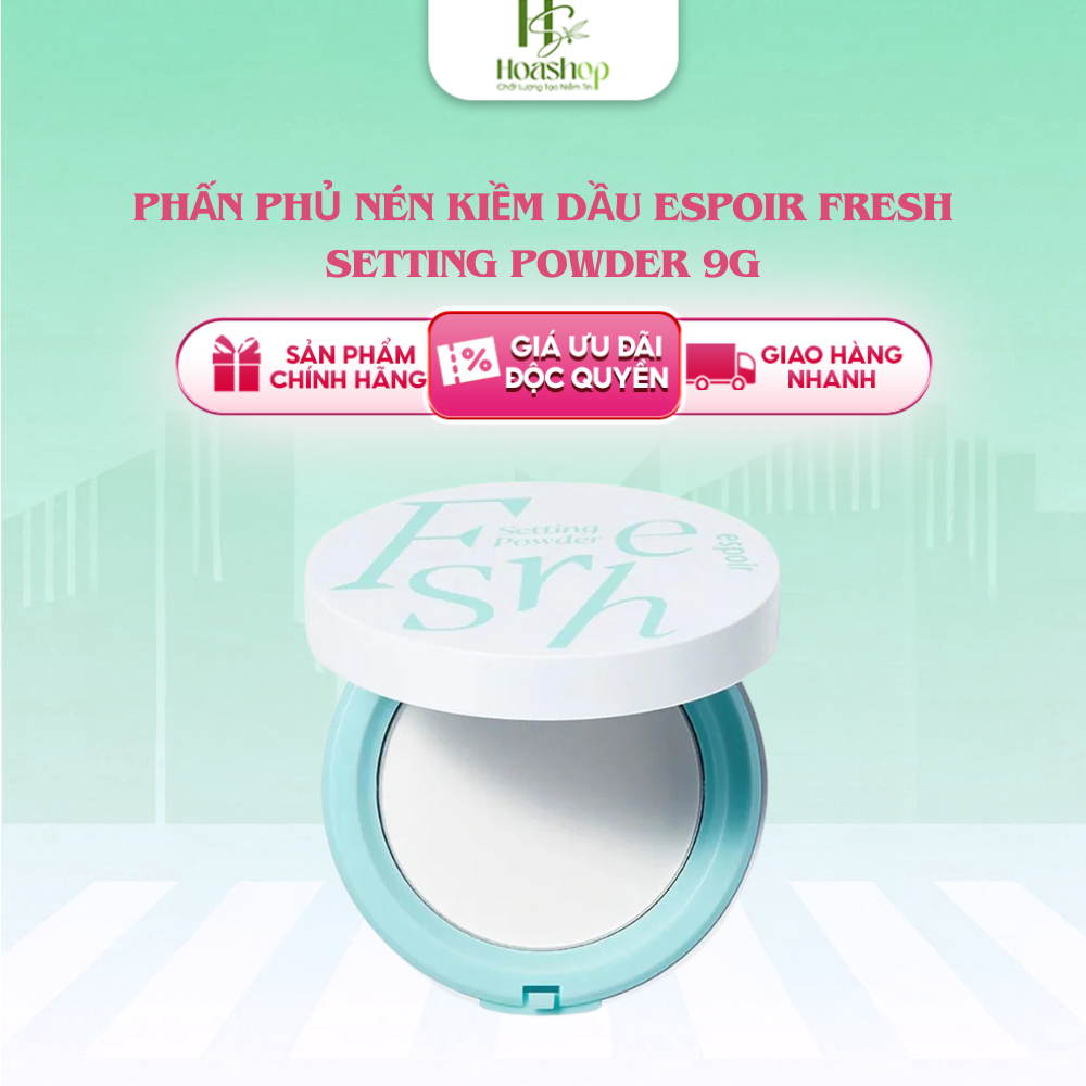 Phấn Phủ Nén Kiềm Dầu Espoir Fresh Setting Powder 9g | Shopee Việt Nam